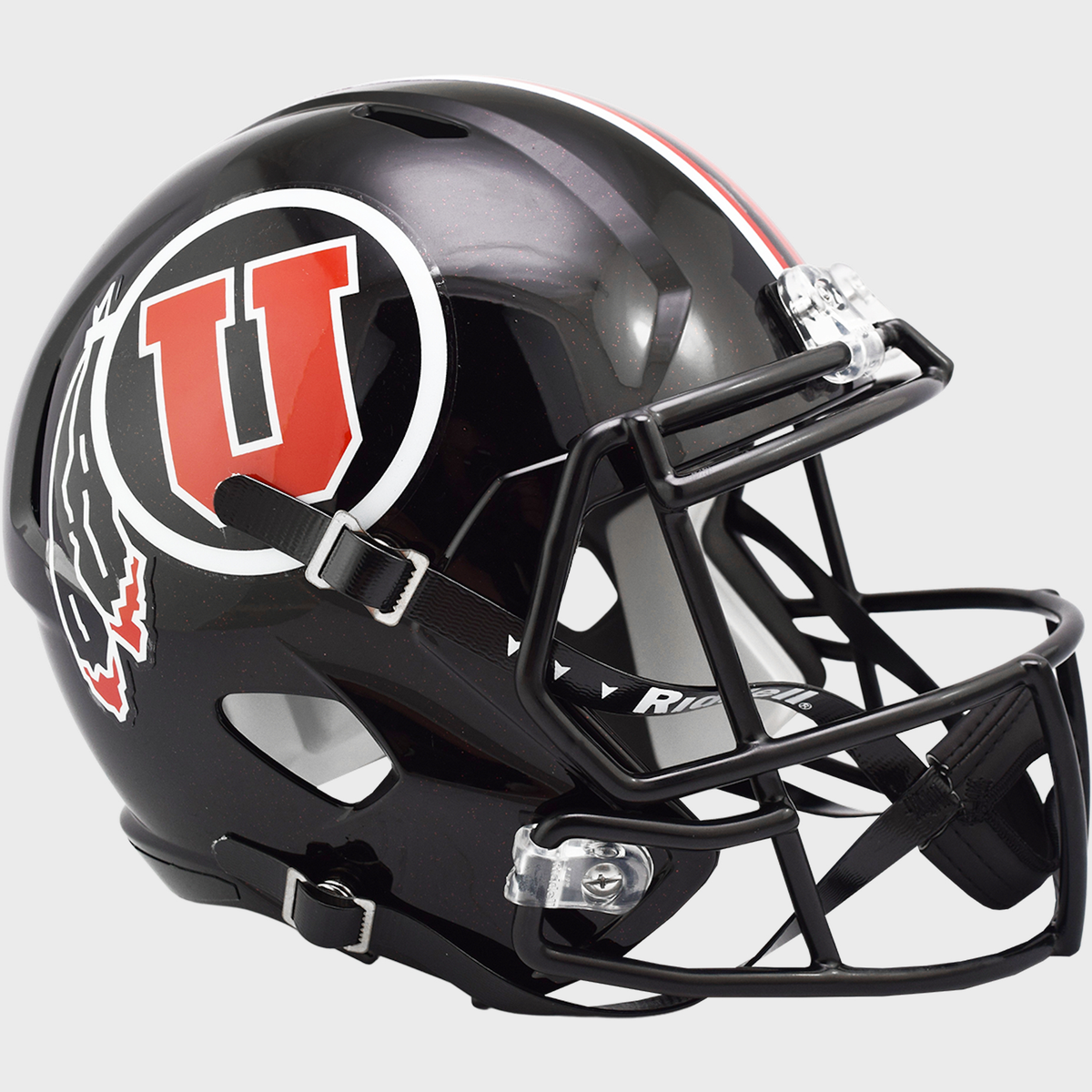 Utah Utes Replica Full Size Speed Helmet - Black — Game Day Treasures