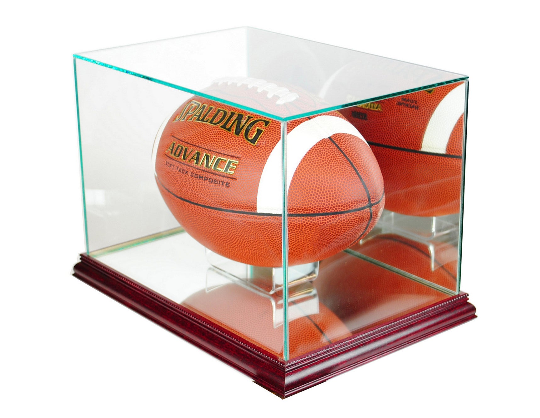 Retangle Football Display Case with Mirrors — Game Day Treasures